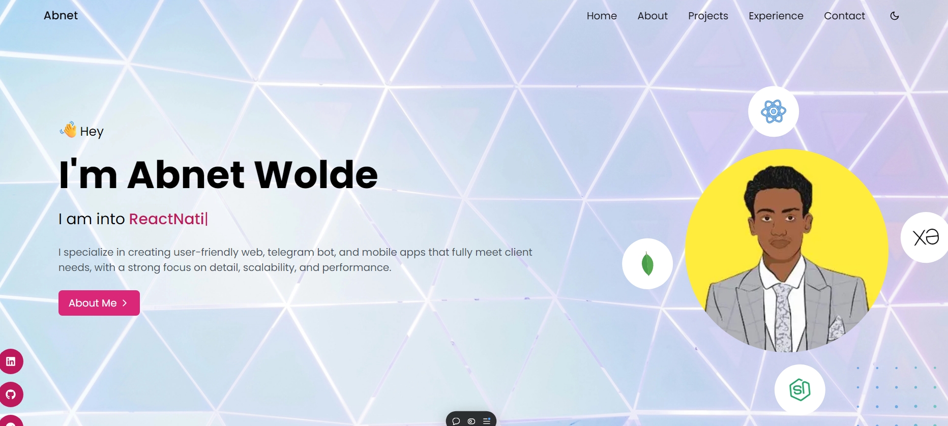 Portfolio | Abnet Wolde - Full Stack Developer